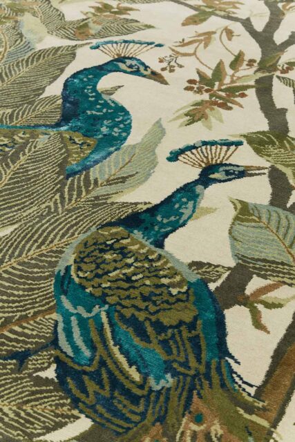 Royal Peacock - Menagerie collection - Designer Rugs