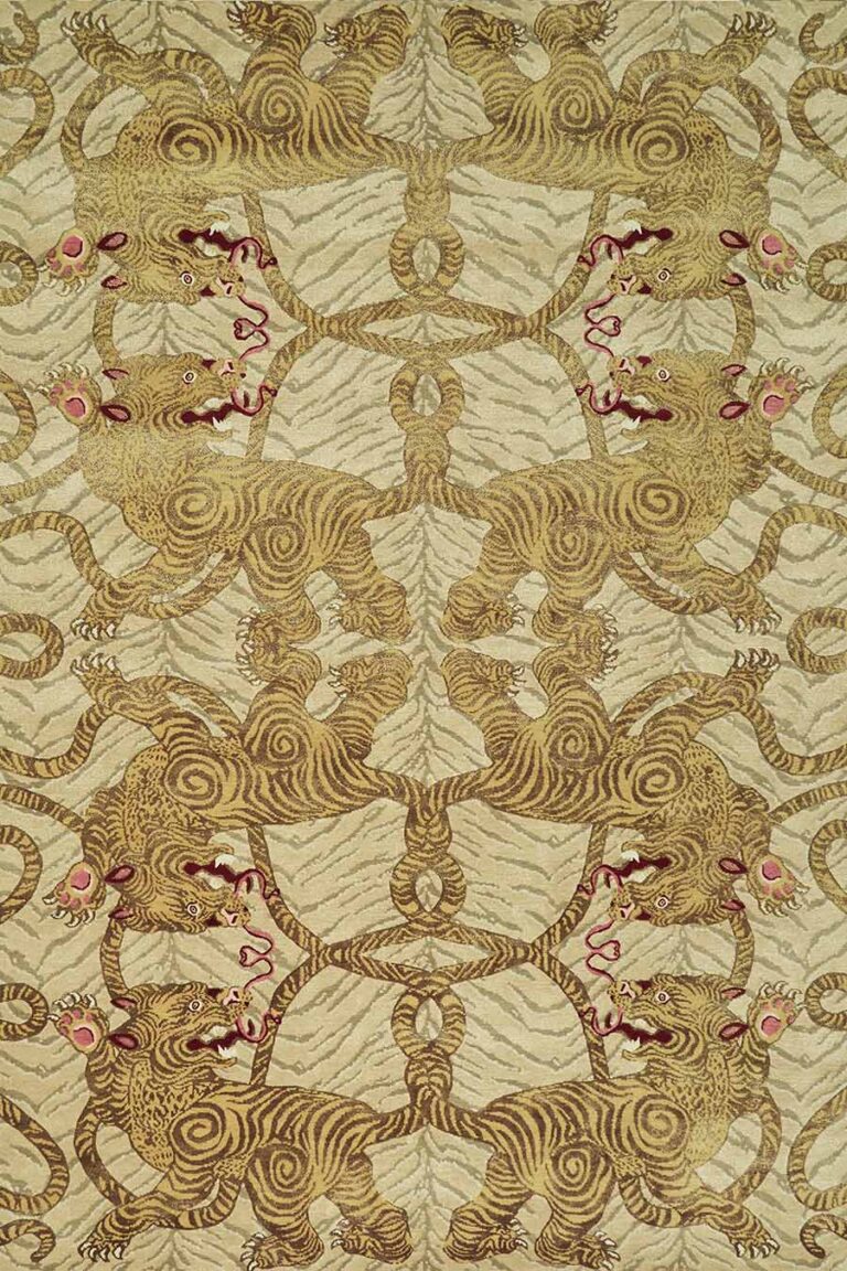 Tiger Knot Caramel - Menagerie collection - Designer Rugs
